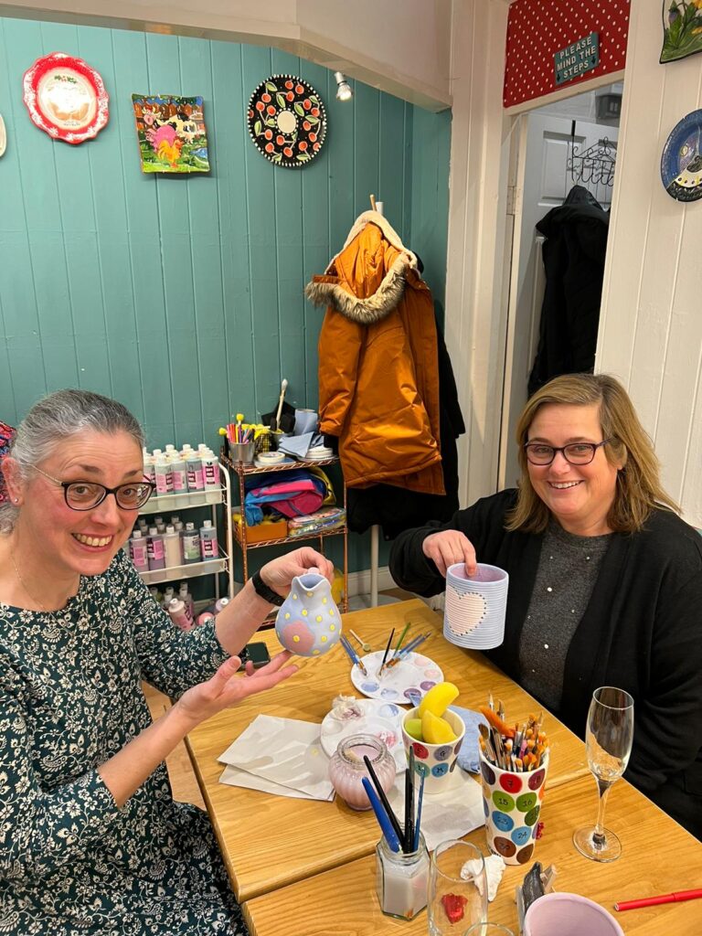 Paint & Prosecco – Spotty Pots